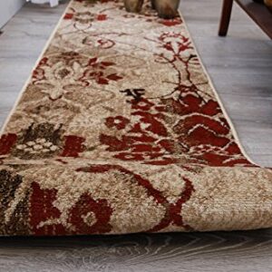 Modern Burgundy Rug Hallway Runners Cream Beige Area Rugs 2x7 Rug Clearance Contemporary Rugs Blue Cream Beige 2x8 Rug