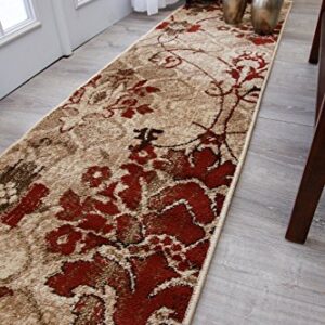 Modern Burgundy Rug Hallway Runners Cream Beige Area Rugs 2x7 Rug Clearance Contemporary Rugs Blue Cream Beige 2x8 Rug