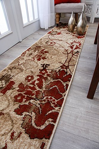 Modern Burgundy Rug Hallway Runners Cream Beige Area Rugs 2x7 Rug Clearance Contemporary Rugs Blue Cream Beige 2x8 Rug