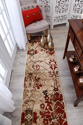 Modern Burgundy Rug Hallway Runners Cream Beige Area Rugs 2x7 Rug Clearance Contemporary Rugs Blue Cream Beige 2x8 Rug