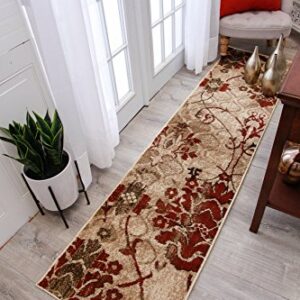 Modern Burgundy Rug Hallway Runners Cream Beige Area Rugs 2x7 Rug Clearance Contemporary Rugs Blue Cream Beige 2x8 Rug