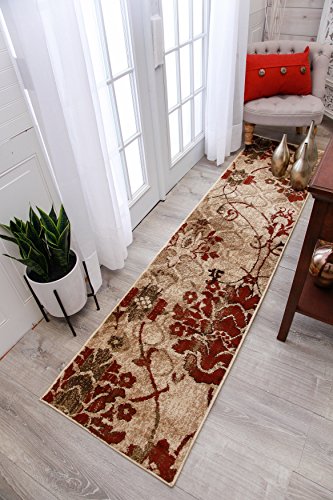 Modern Burgundy Rug Hallway Runners Cream Beige Area Rugs 2x7 Rug Clearance Contemporary Rugs Blue Cream Beige 2x8 Rug