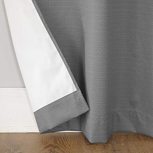 Sun Zero Cooper Thermal Insulated Energy Efficient Grommet Curtain Panel, 40" x 84", Gray