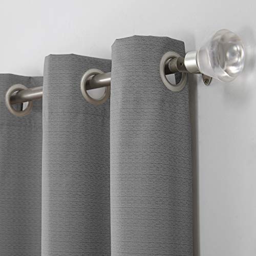 Sun Zero Cooper Thermal Insulated Energy Efficient Grommet Curtain Panel, 40" x 84", Gray