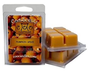 3 pack soy blend highly scented coo candles wickless candle bar wax melts – pumpkin spice