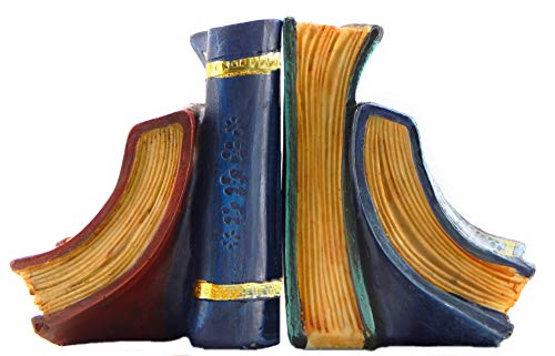 Bellaa 23354 Decorative Bookends Book Book Stopper Bookshelves Bookrack End Library Shelves Non Skid Bookshelf 6 inch