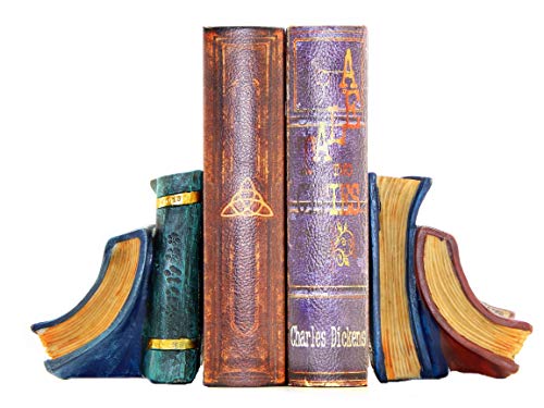 Bellaa 23354 Decorative Bookends Book Book Stopper Bookshelves Bookrack End Library Shelves Non Skid Bookshelf 6 inch