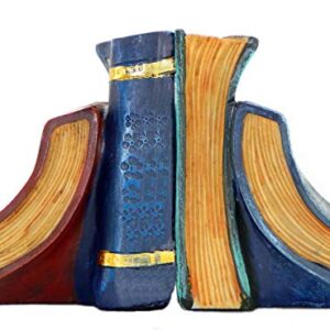 Bellaa 23354 Decorative Bookends Book Book Stopper Bookshelves Bookrack End Library Shelves Non Skid Bookshelf 6 inch