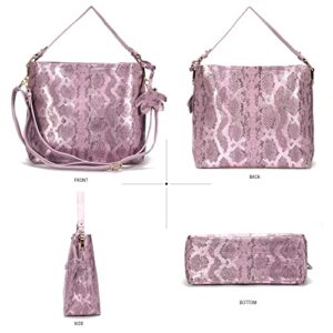 Purses and Handbags for Women Glitter Patent Leather Satchel Handbags-Purple