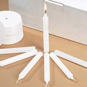 Candlelight Service Kit with Wax Candles and Drip Protectors, Box of 120