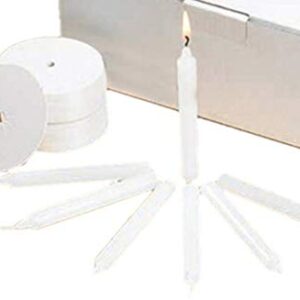 Candlelight Service Kit with Wax Candles and Drip Protectors, Box of 120