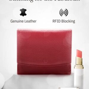 Access Denied REAL LEATHER Small Wallets For Women - Compact Ladies Credit Card Holder With Coin Purse RFID Holiday Gifts For Her