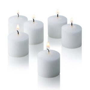 fresh linen scented candles – set of 12 scented votive candles – 10 hour burn time – made in the usa