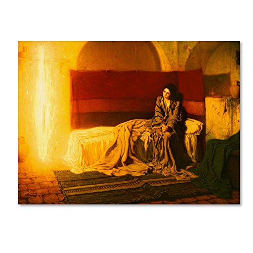 The Annunciation by Henry Ossawa Tanner, 14x19-Inch Canvas Wall Art