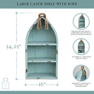 Cheung's Large Canoe Shelf with Rope