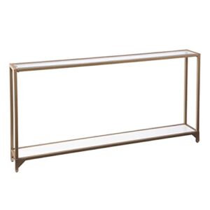 southern enterprises bergen narrow metal console table, gold