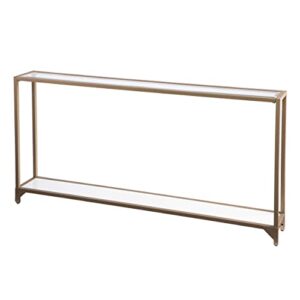 Southern Enterprises Bergen Narrow Metal Console Table, gold