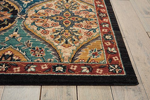 Nourison Nourison 2020 Persian Multicolor 8' x 10'6" Area -Rug, Easy -Cleaning, Non Shedding, Bed Room, Living Room, Dining Room, Kitchen (8x11)