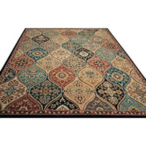 Nourison Nourison 2020 Persian Multicolor 8' x 10'6" Area -Rug, Easy -Cleaning, Non Shedding, Bed Room, Living Room, Dining Room, Kitchen (8x11)