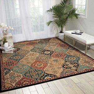 Nourison Nourison 2020 Persian Multicolor 8' x 10'6" Area -Rug, Easy -Cleaning, Non Shedding, Bed Room, Living Room, Dining Room, Kitchen (8x11)