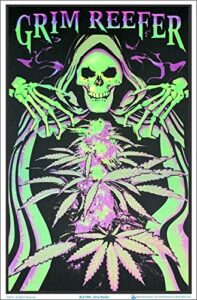 grim reefer blacklight poster – flocked – 23″ x 35″