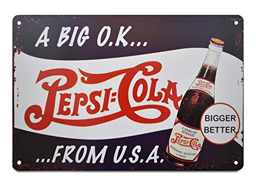 K&H Made in The USA Classic Memorabilia Tin Signs (Pepsi USA)