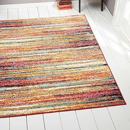 Home Dynamix Splash Cellis Rug, 5'2"x7'2", Orange/Blue/Cream