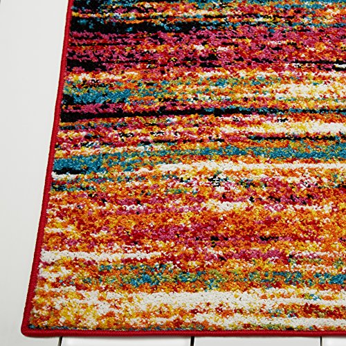 Home Dynamix Splash Cellis Rug, 5'2"x7'2", Orange/Blue/Cream