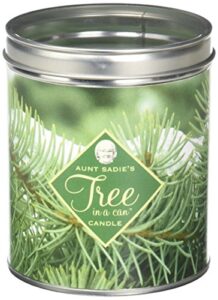 aunt sadies 1102 candles boughs, famous pine, tree-in-a-can, 4 by 3.25-inches, green