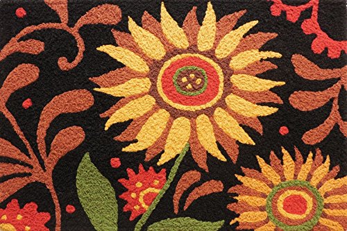 Jellybean Prairie Sunflowers Accent Area Rug