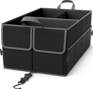 epauto 3-compartment cargo trunk storage organizer