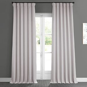 hpd half price drapes boch-ln185-p faux linen room darkening curtains for bedroom (1 panel), 50 x 120, birch