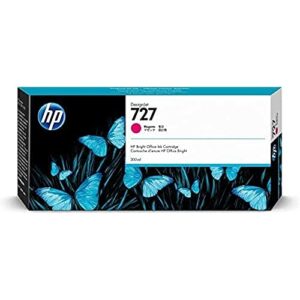 hp 727 (f9j77a) 300-ml magenta original ink cartridge for designjet t920, t2500