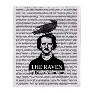 cafepress the raven by edgar allan poe throw blanket super soft fleece plush throw blanket, 60″x50″