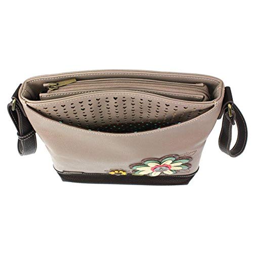 Sweet Daisy Messenger Tote Bag By Chala Handbags