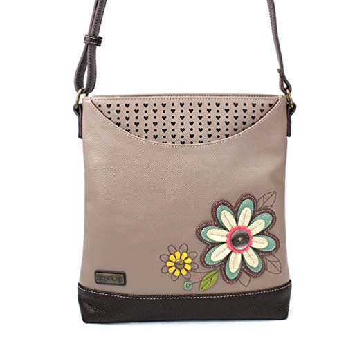 Sweet Daisy Messenger Tote Bag By Chala Handbags