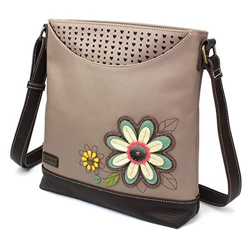 Sweet Daisy Messenger Tote Bag By Chala Handbags