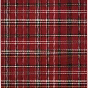 Nourison Grafix Red 5'3" x 7'3" Area -Rug, Modern, Plaid, Bed Room, Living Room, Dining Room, Kitchen, Easy -Cleaning, Non Shedding, (5' x 7')