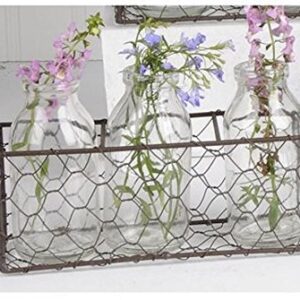 Blossom Bucket 131-36733 Small Rectangle Decorative Basket, Metal