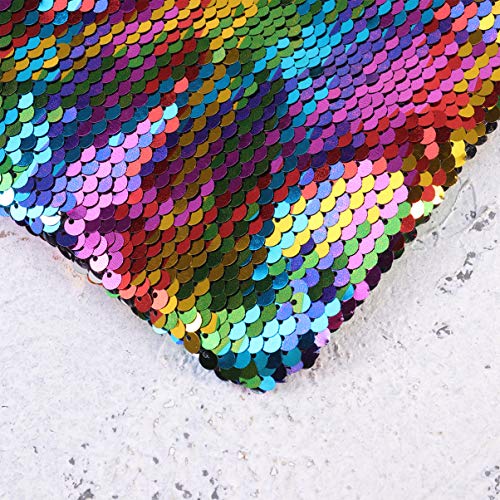 FENICAL Clutch Purse Sequin Wristlet Bag Flippy Handbag Small Evening Phone Purse for Women Girls Ladies (Colorful)