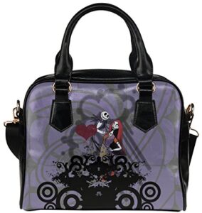 fashion women crossbody bag shoulder handbags jack and sally the nightmare before christamas print.