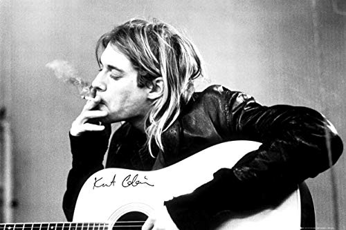 Kurt Cobain Smoking Poster (24x36) PSA033767