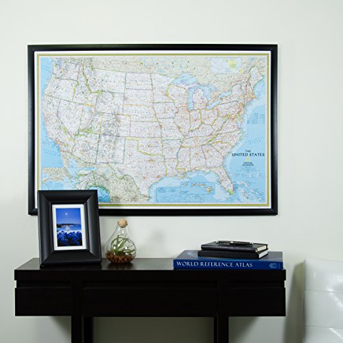 Craig Frames Wayfarer, Classic United States Push Pin Travel Map