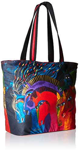 Laurel Burch `Wild Horses of Fire` Shoulder Tote, Multicolor, Large