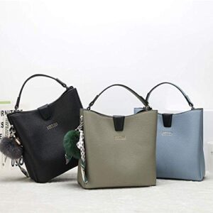 Hand Bag, Stylish Small Tote, with charm item, MS3502 (Black)