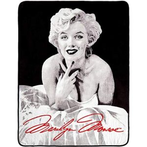 silver buffalo marilyn monroe ballerina dress plush throw blanket, 50 in. x 60 in.