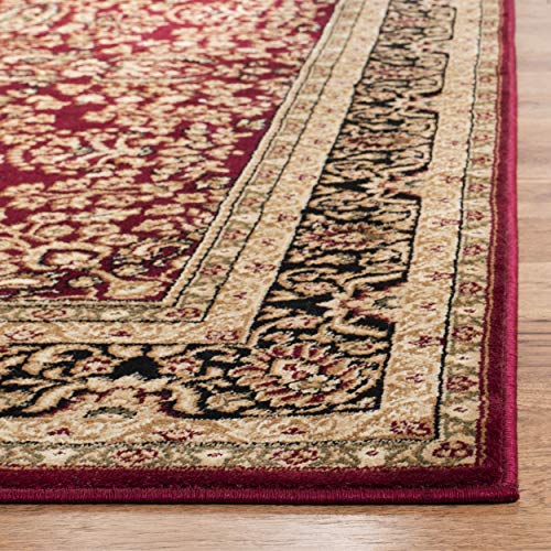 SAFAVIEH Lyndhurst Collection 10' x 14' Red / Black LNH214A Traditional Oriental Non-Shedding Living Room Bedroom Dining Home Office Area Rug