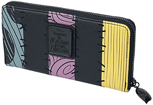 Loungefly x Nightmare Before Christmas Sally Cosplay Zip-Around Faux Leather Wallet (Multicolored, One Size)