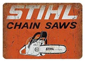 kgpe0wrf5s chain saws tin sign for christmas garage bar pub home decor