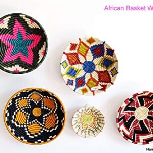 Hand Woven African Basket - Small - 8 Inches Sisal & Sweetgrass Basket - Woven Bowl - Handmade in Rwanda, SRB131